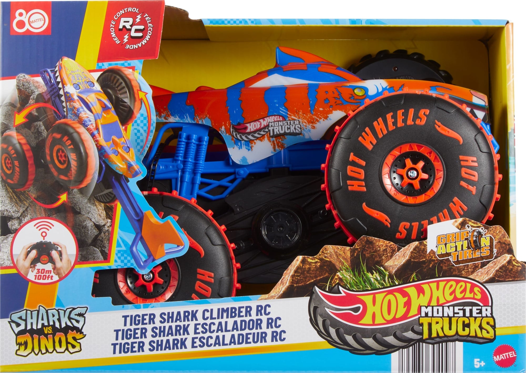 Hot Wheels Monster Trucks Tiger Shark Climber RC-Fahrzeug | Mattel