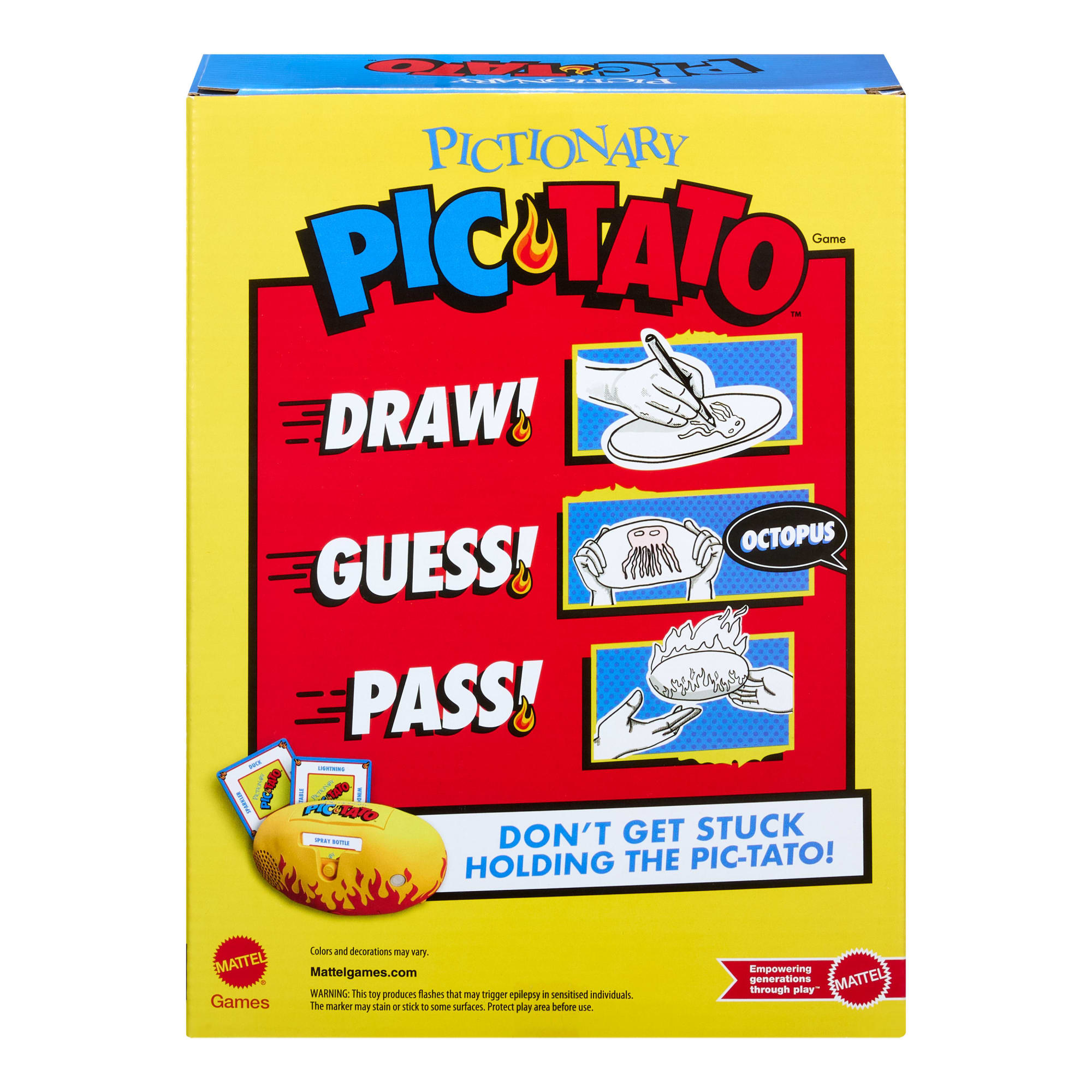 Pictionary Pic-Tato Hot Potato Game | Mattel