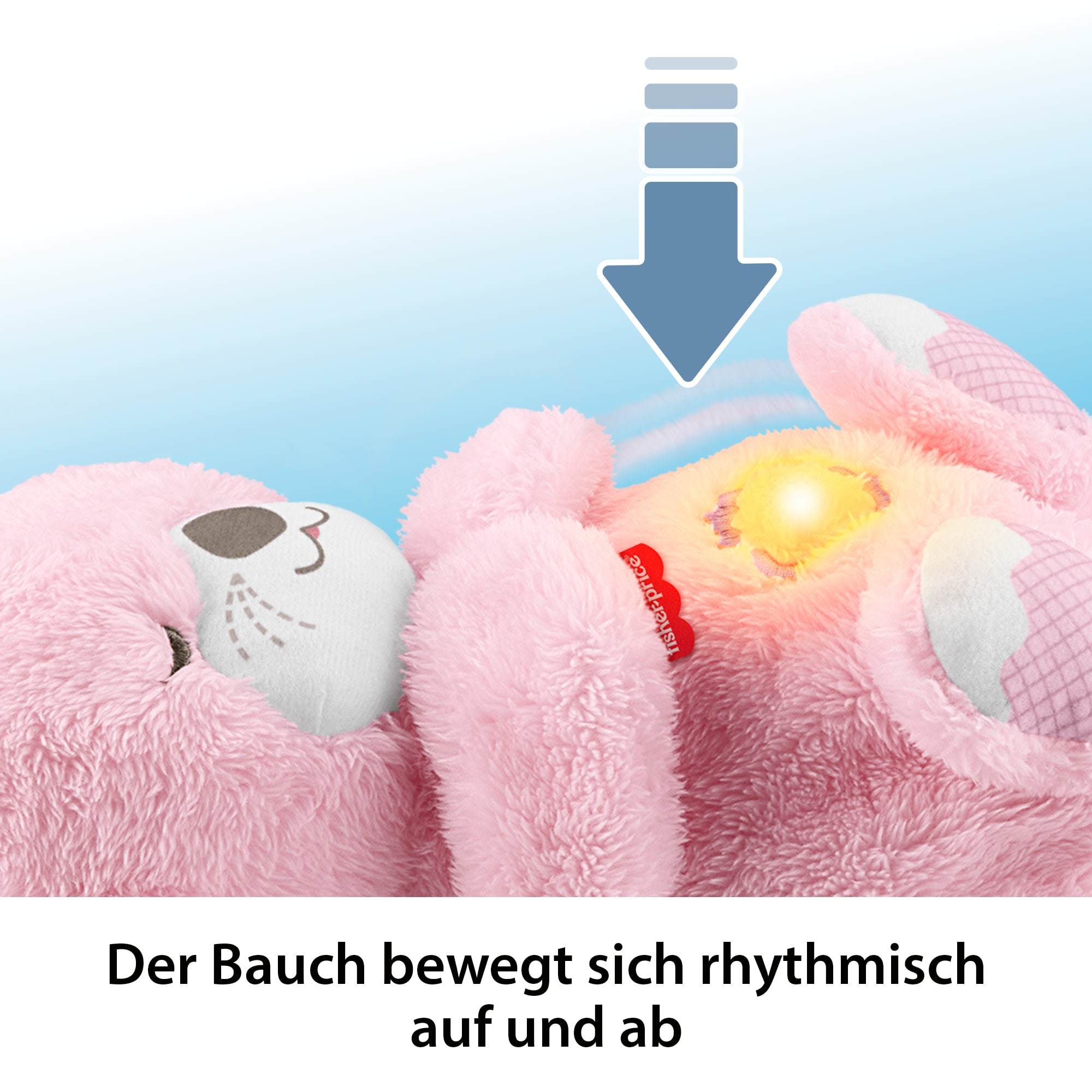 Fisher-Price Schlummer-Otter, pinkes Plüschspielzeug für Babys | Mattel