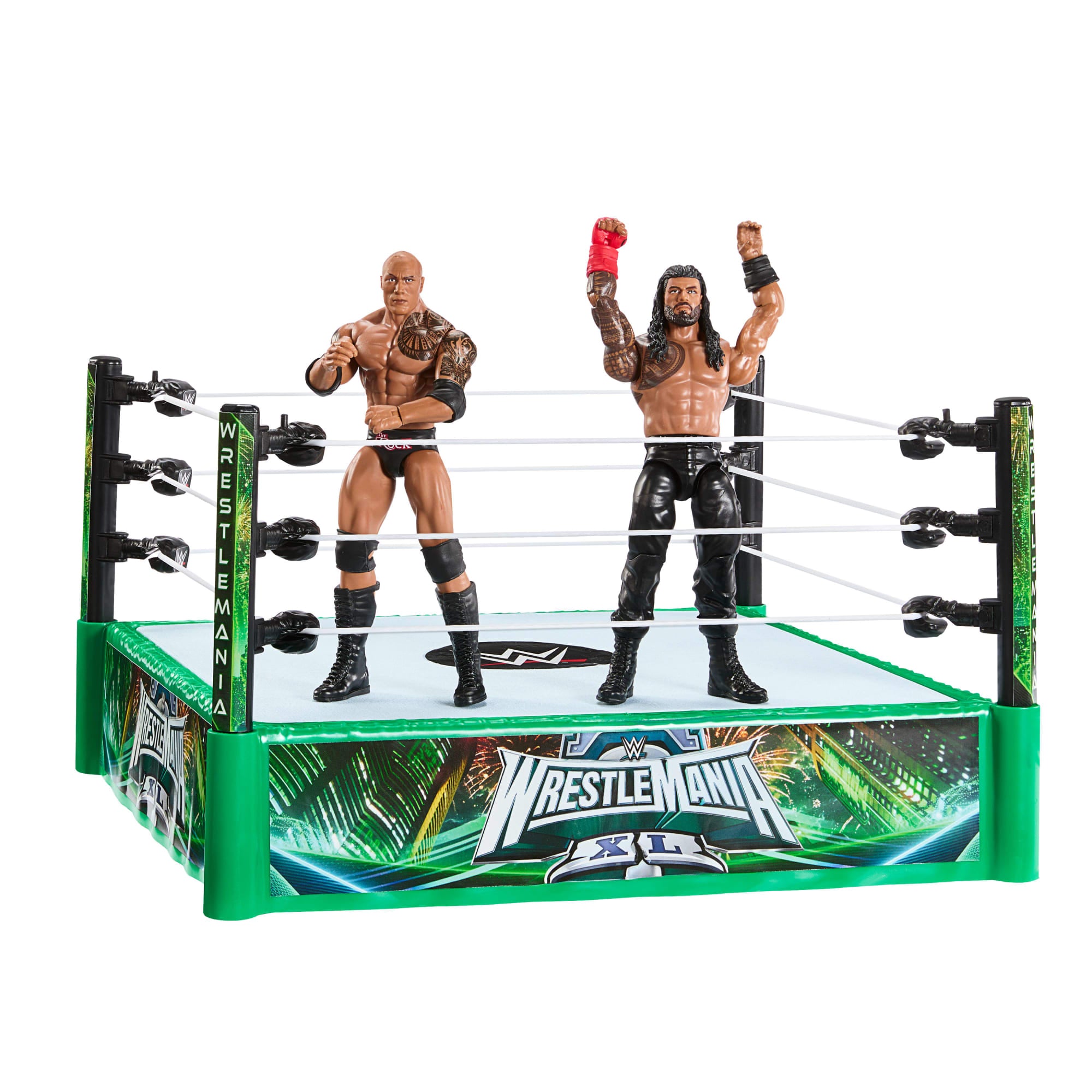 WWE Bloodlines Rules Playset with Ring & 2 Action Figures | Mattel