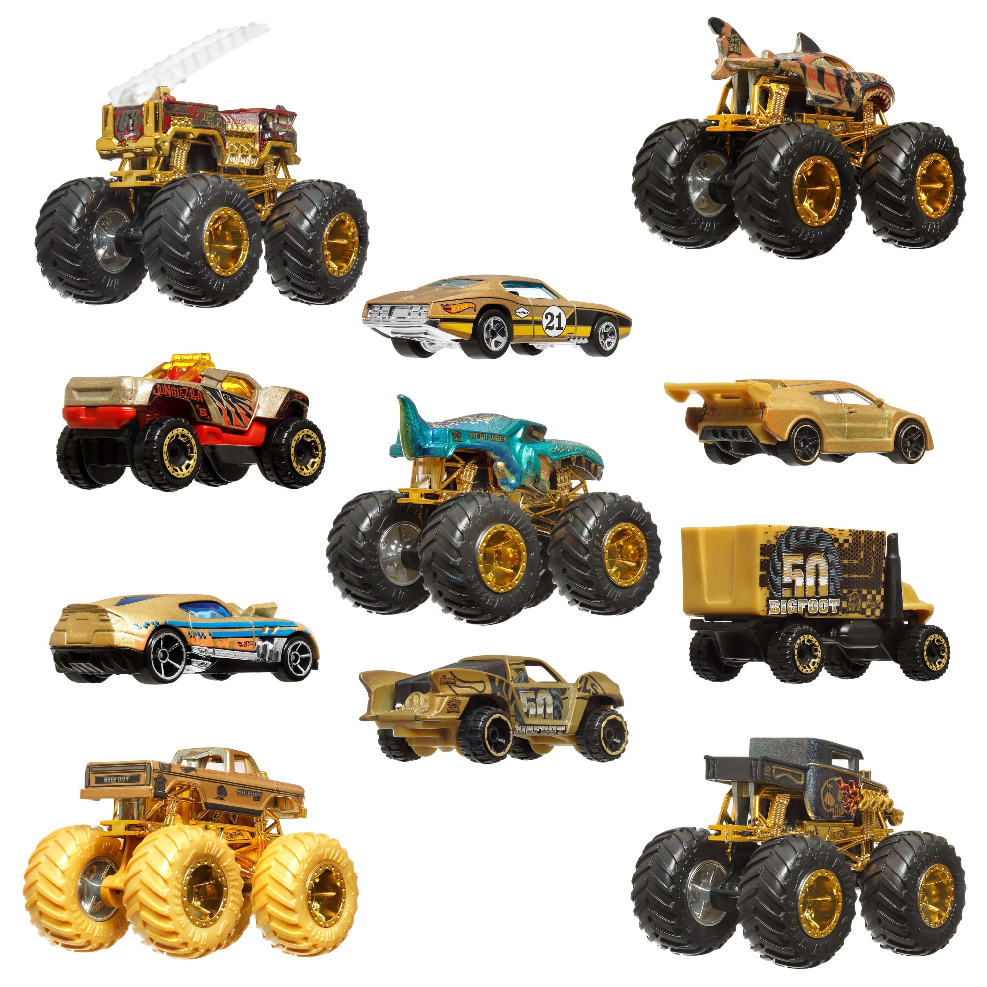 HOT WHEELS Monster Trucks Campeones de trofeo Colección | Mattel