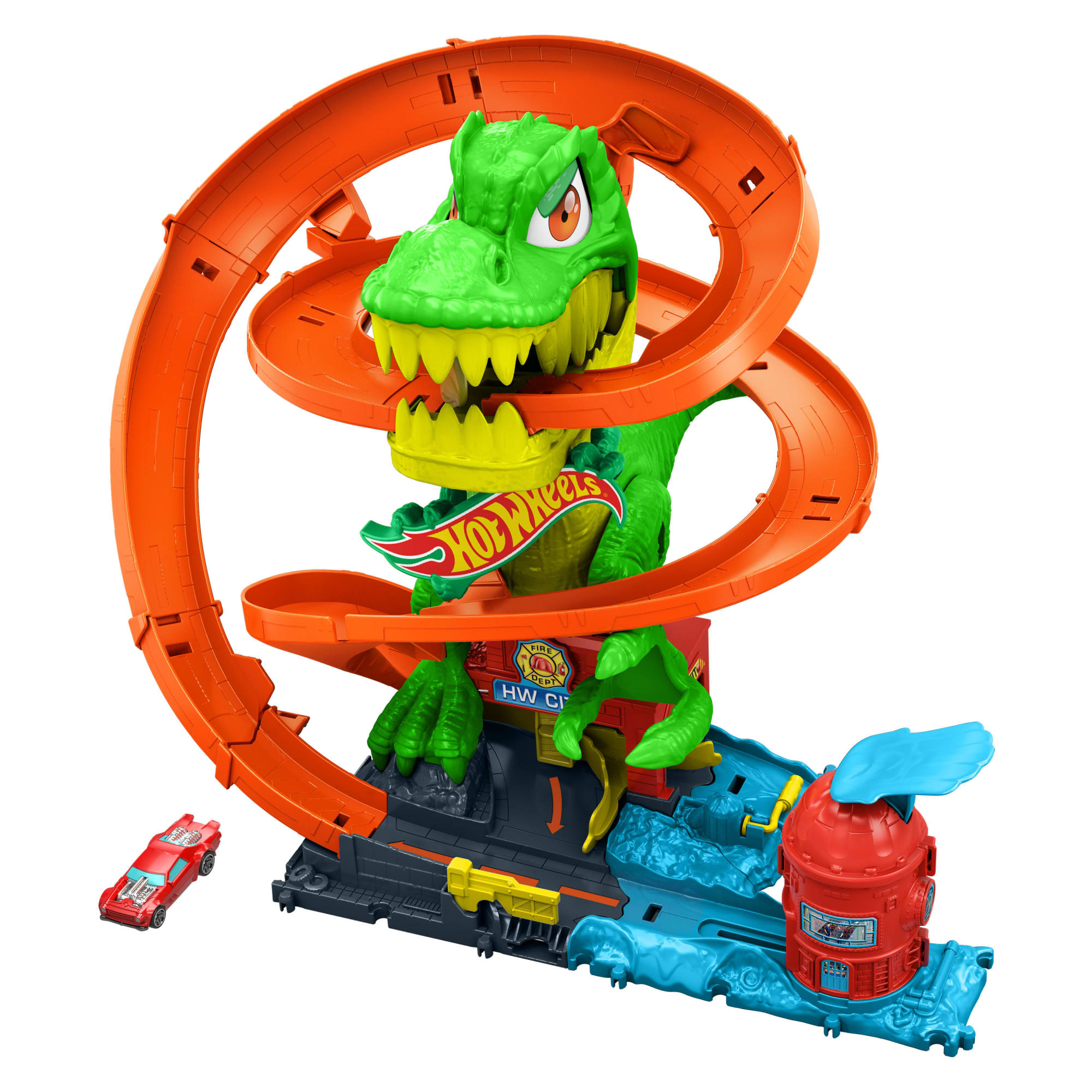 Hot Wheels T-Rex Batalla en llamas | Mattel