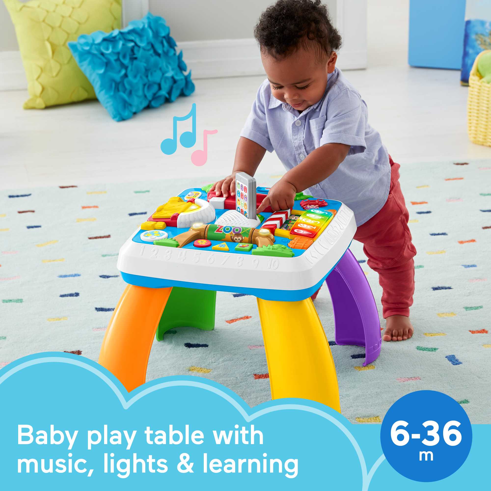 Fisher-Price Laugh & Learn Around the Town Learning Table | DHC45 ...