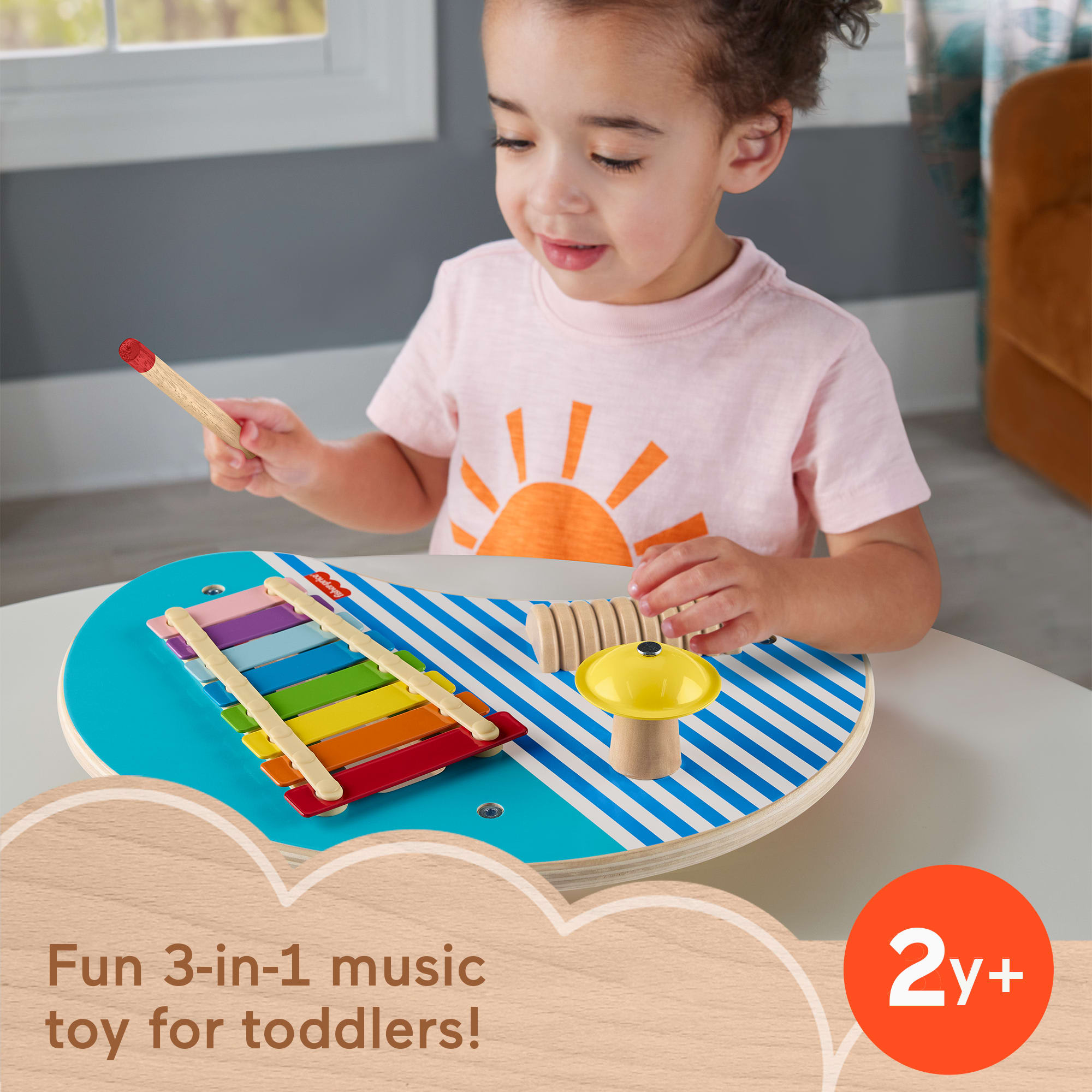 Fisher-Price® Wooden Music Table | Mattel