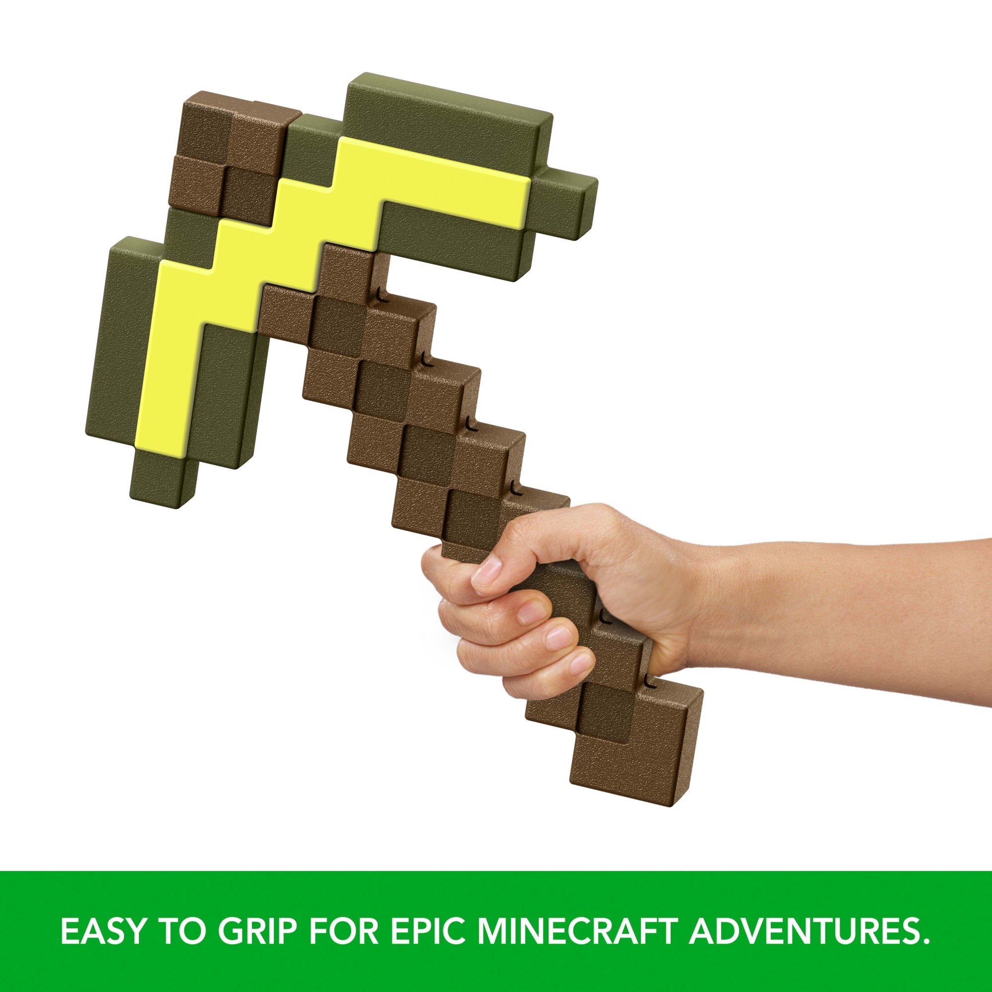 Minecraft Role-Play Gold Pickaxe Toy Accessory | Mattel