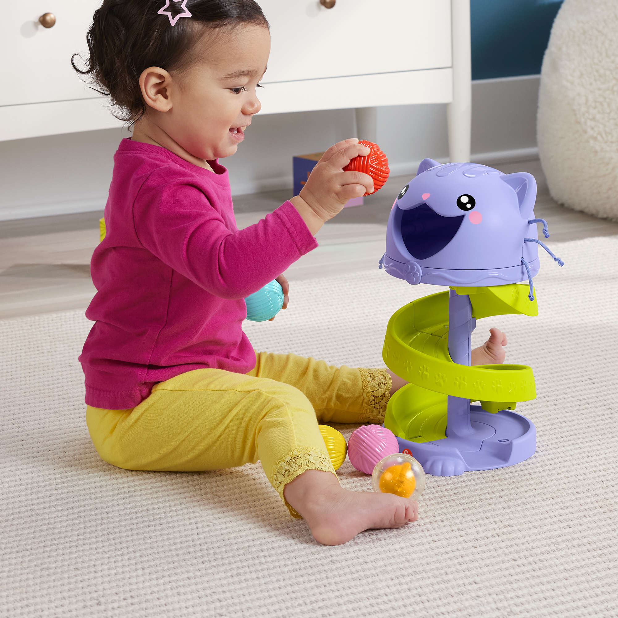 Fisher-Price FP Pets Purrr-fecte Ballentoren, ontwikkelingsgericht ...