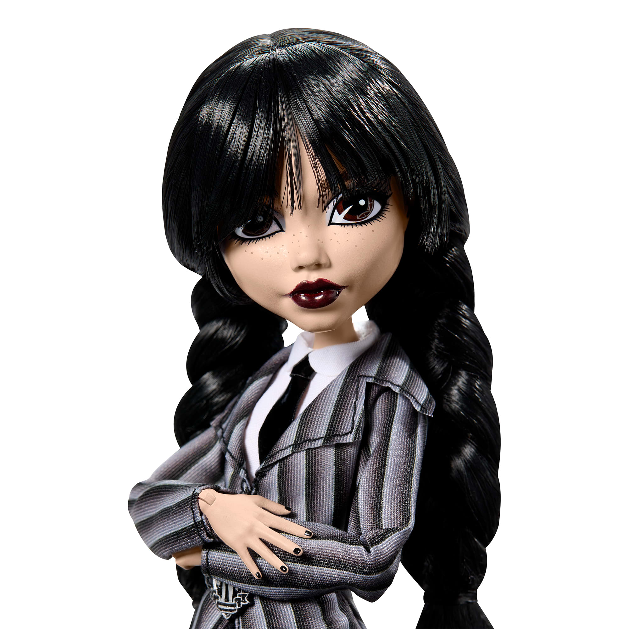 Monster High-Mercredi Addams en Uniforme-Poupée avec La Chose | Mattel