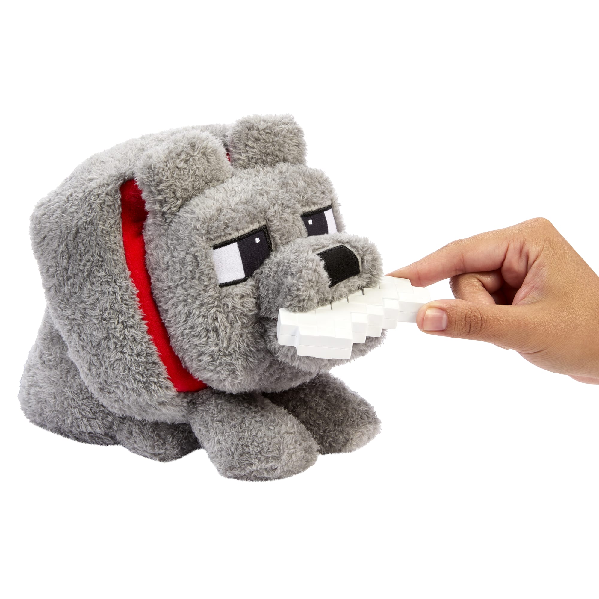 Juguete interactivo de peluche de Dennis el lobo en modo de alimentos ...