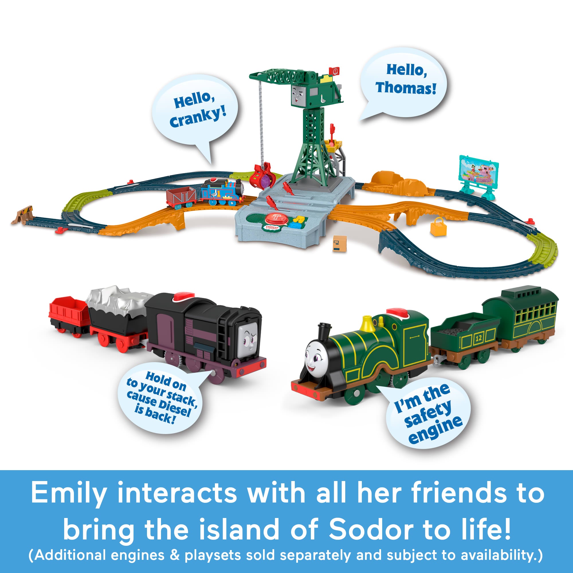 Thomas & Friends Talking Emily Toy Train Motorized Engine | Mattel