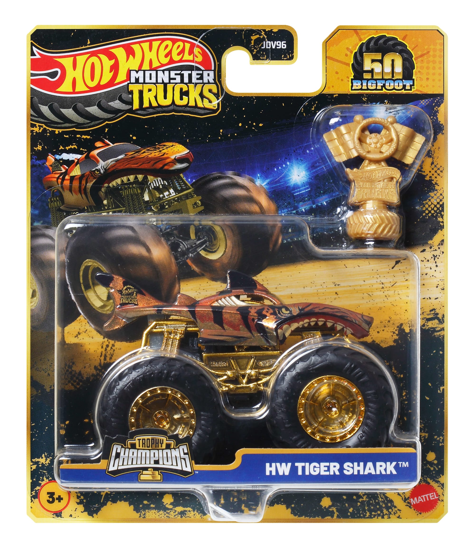 Hot Wheels Monster Trucks Bigfoot Trophy Şampiyonları Tekli Arabalar 1: ...