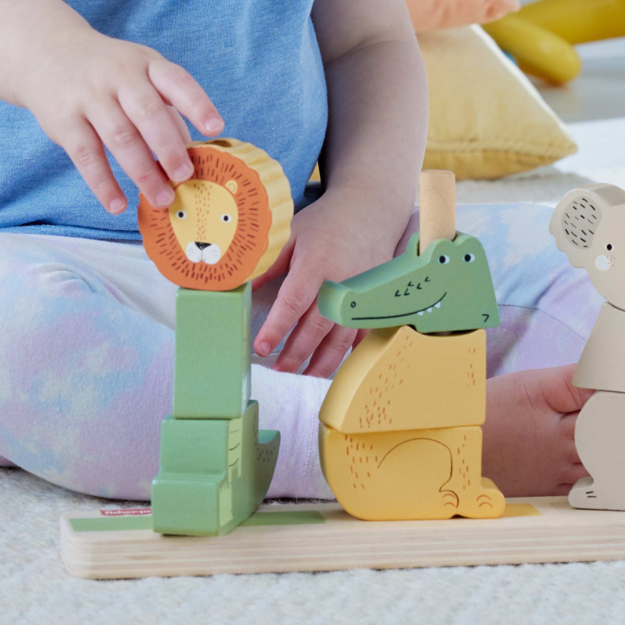 Fisher-Price® Houten Dieren Stapelen en Sorteren | Mattel