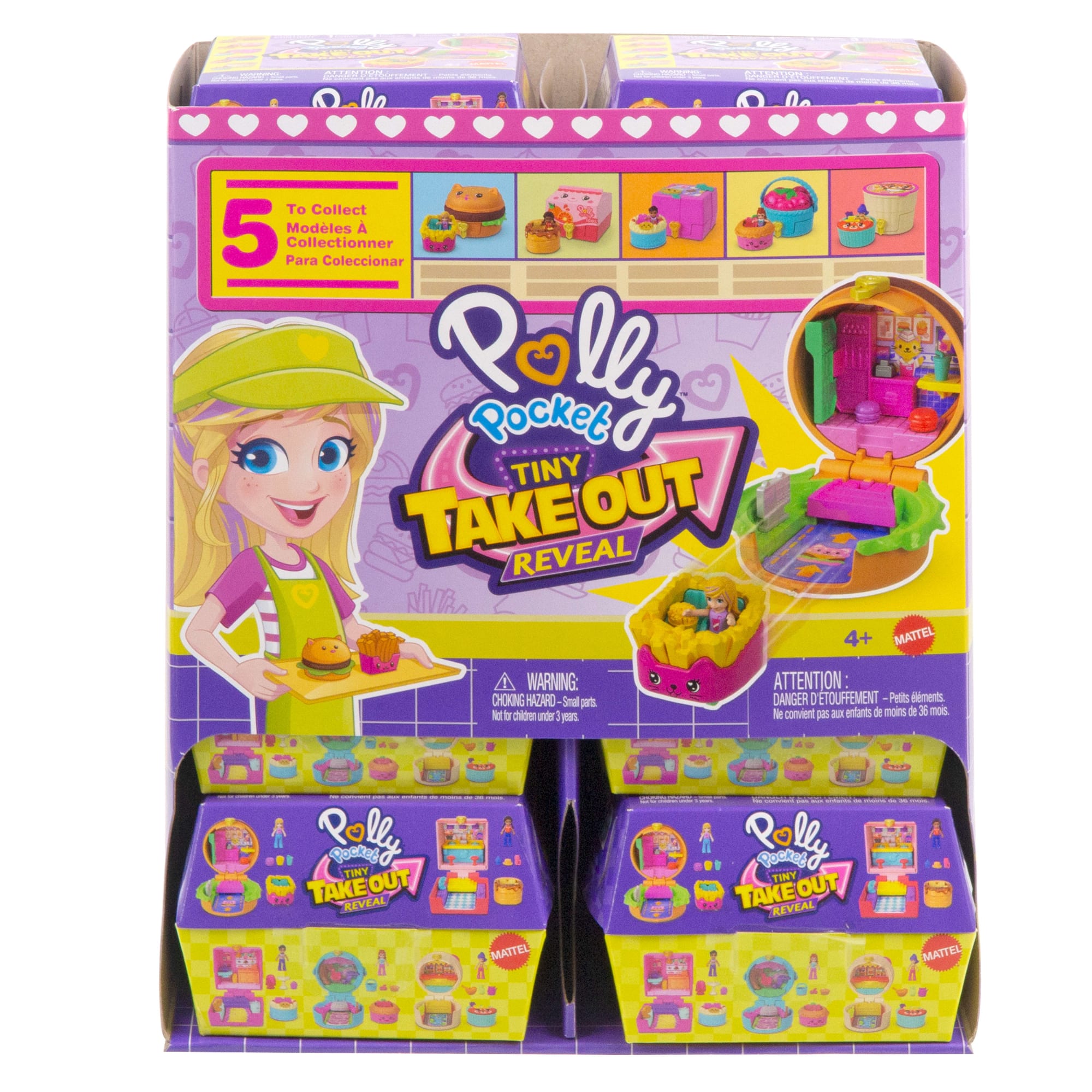 POLLY POCKET TINY TAKE OUT REVEAL Assortiment | Mattel