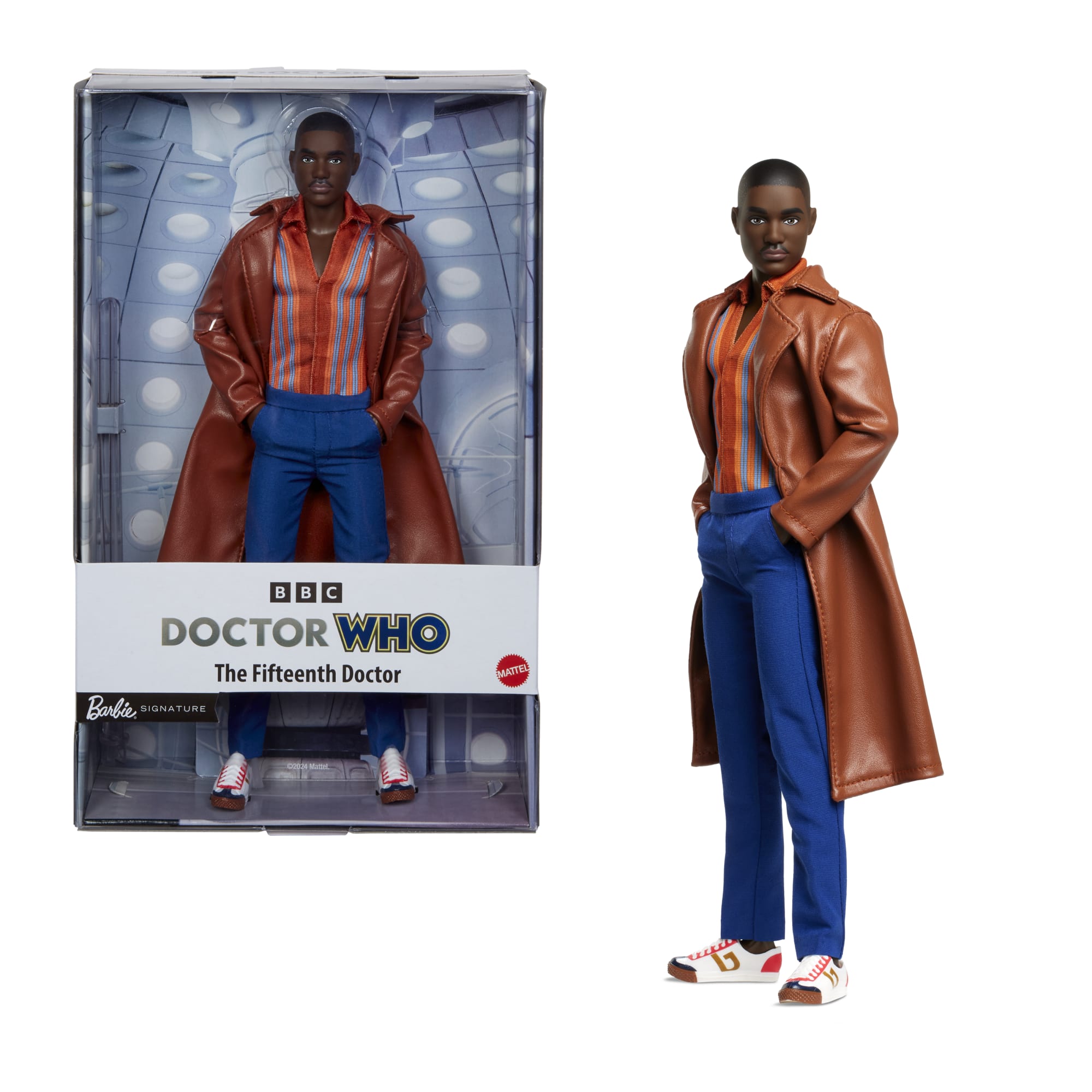 The Fifteenth Doctor Barbie Doll, Dr. Who Collectible with Doll Stand ...