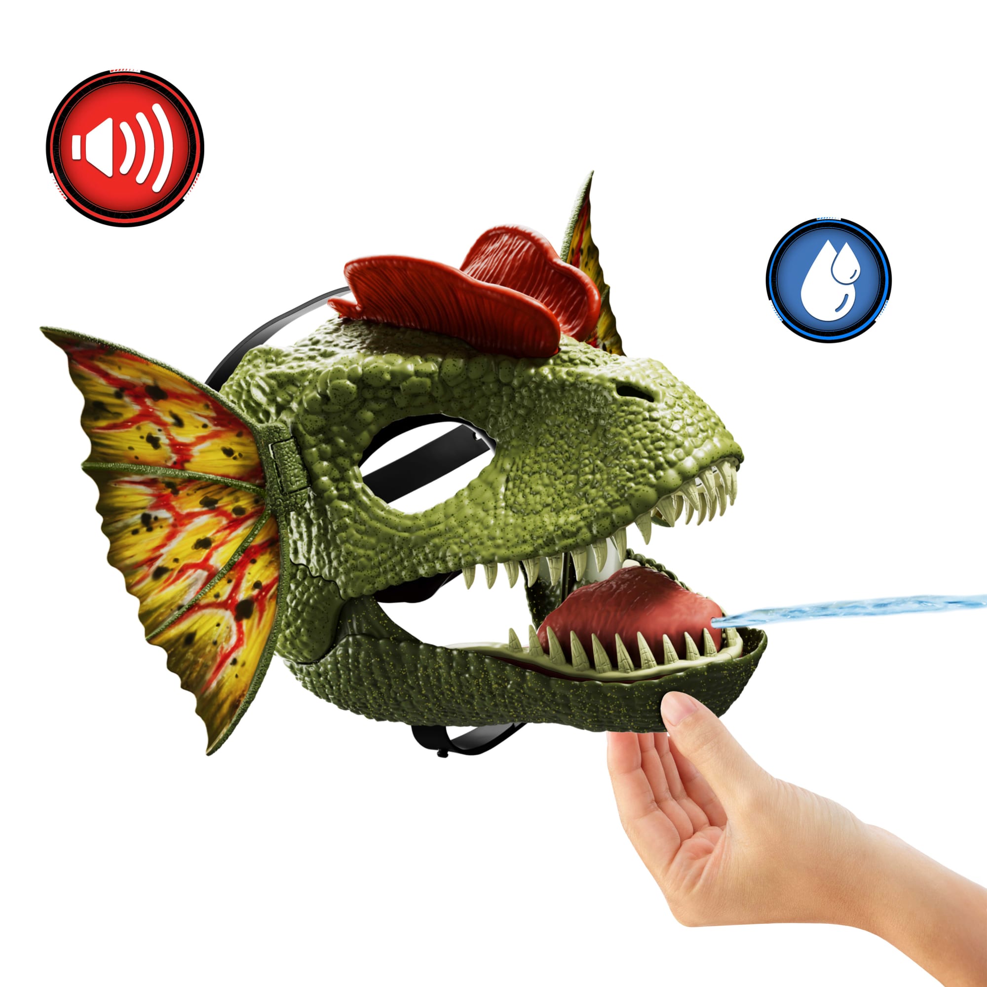 JURASSIC WORLD Venom Launchin' Dilophosaurus Mask | Mattel