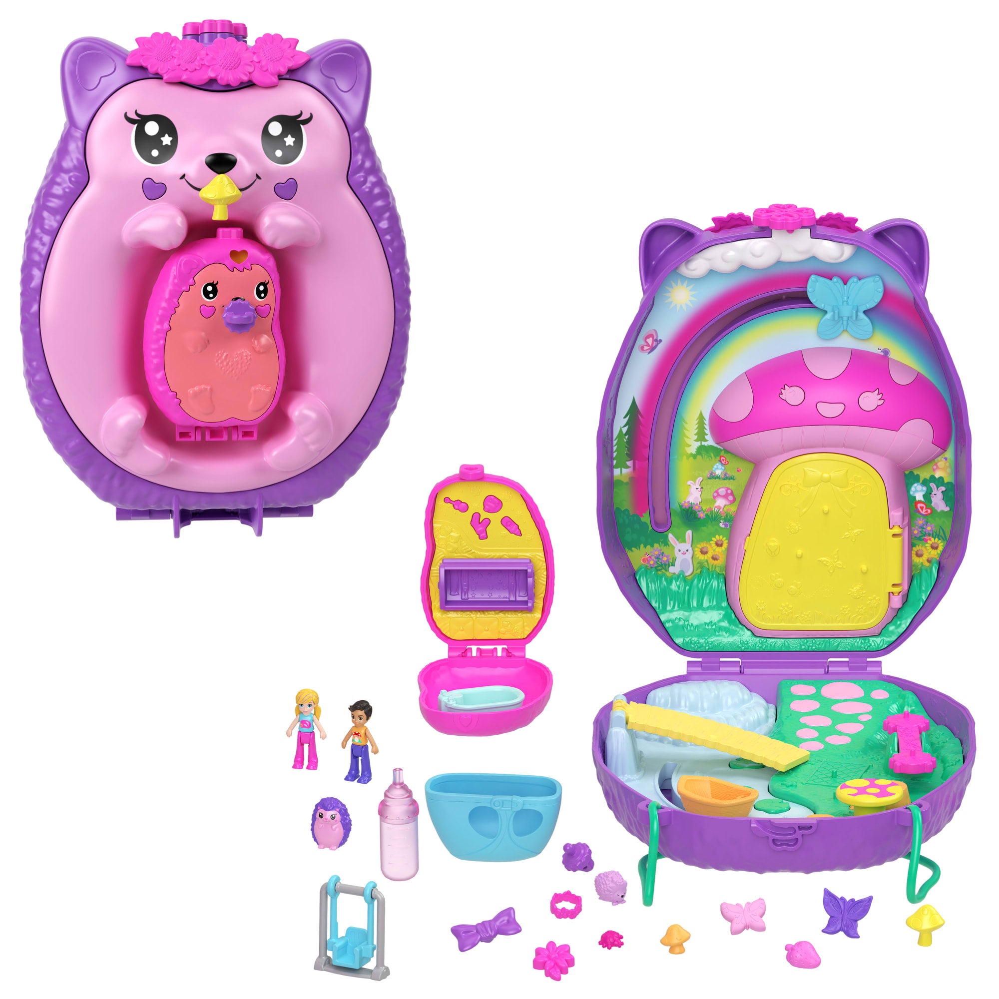 Polly Pocket Mama & Baby Igel Handtaschen | Mattel