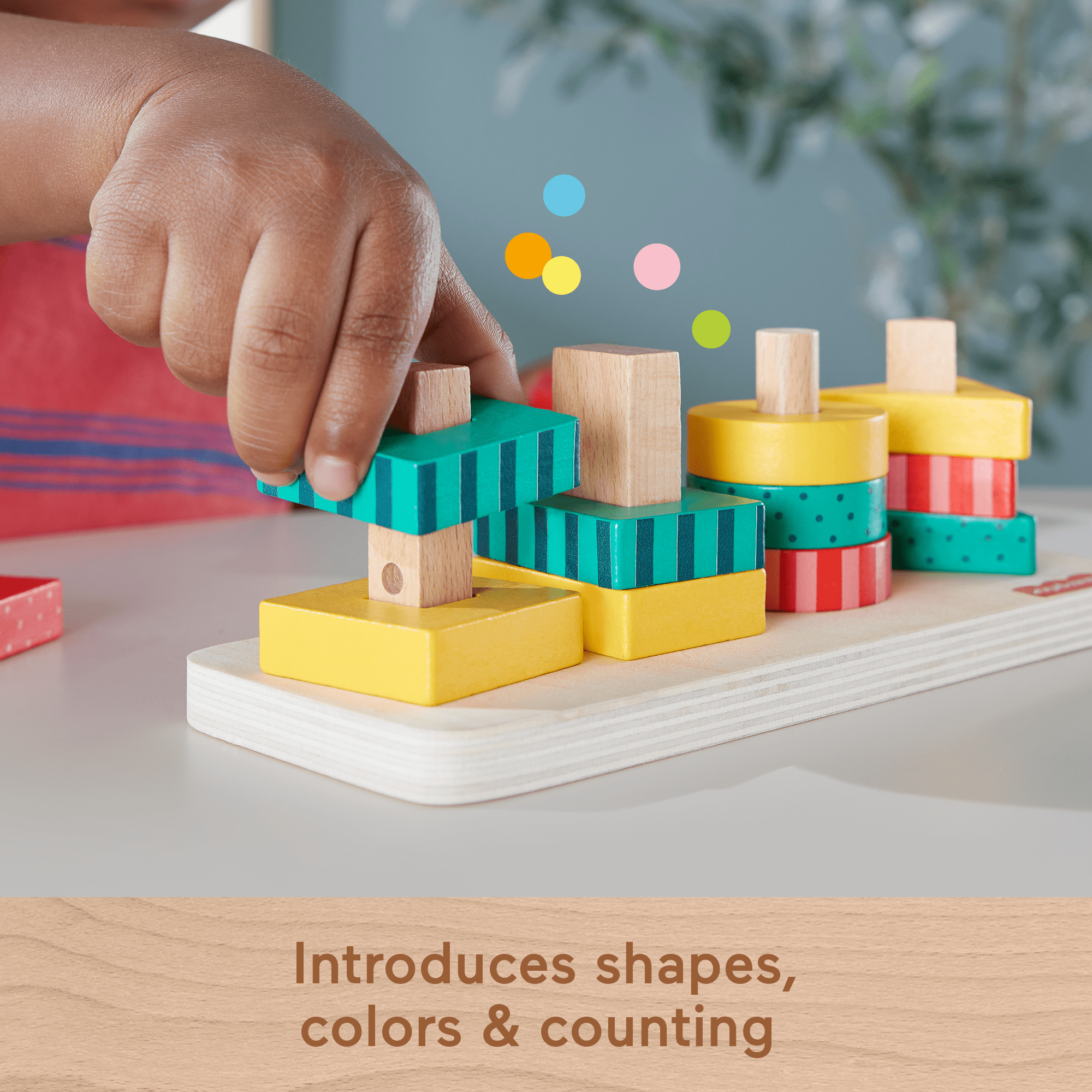 Fisher-Price® Wooden Shape Stacker | Mattel