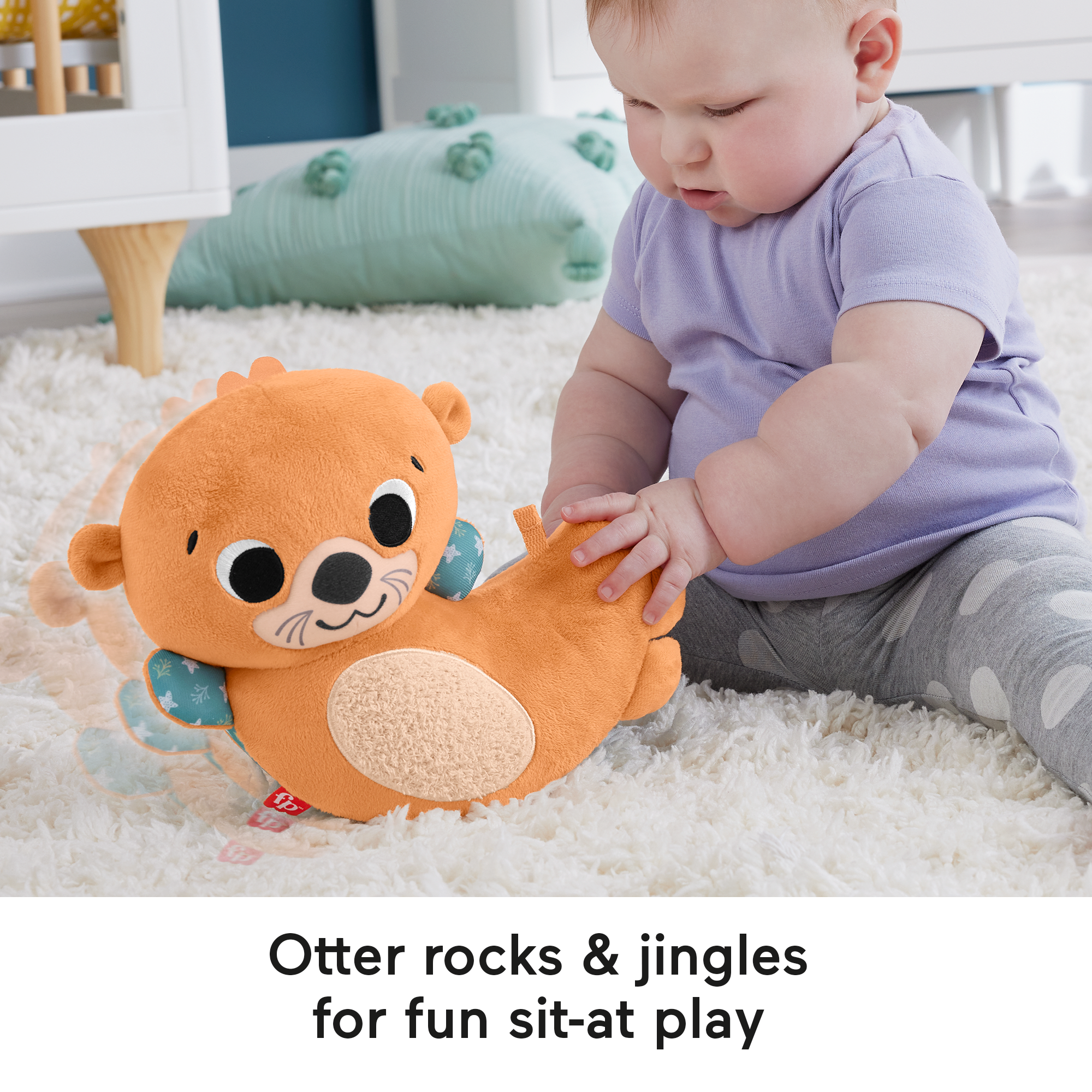 Fisher-Price® 2-in-1 Rockin' Tummy Time Otter | Mattel
