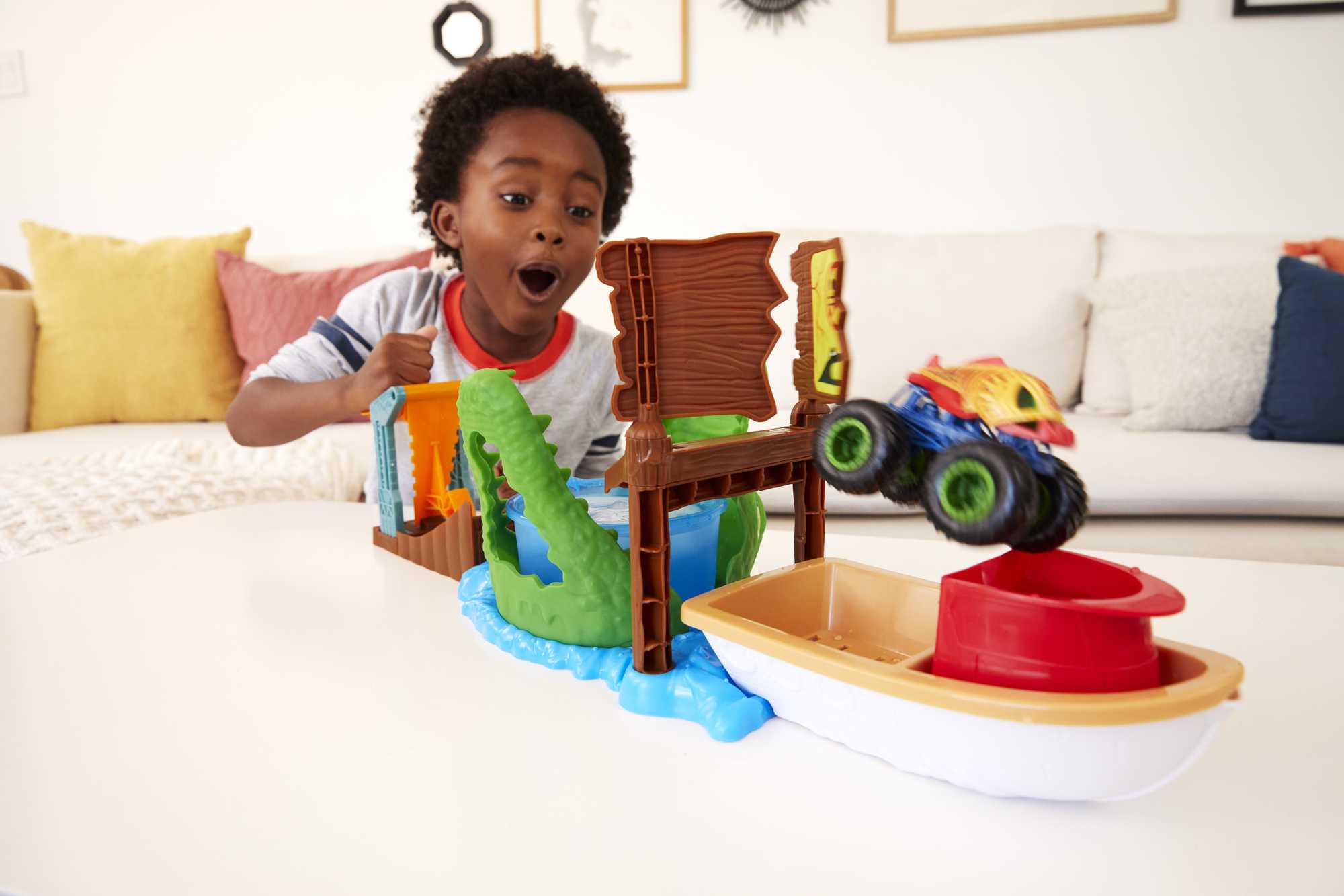 Hot Wheels Monster Trucks Swamp Chomp Playset | MATTEL