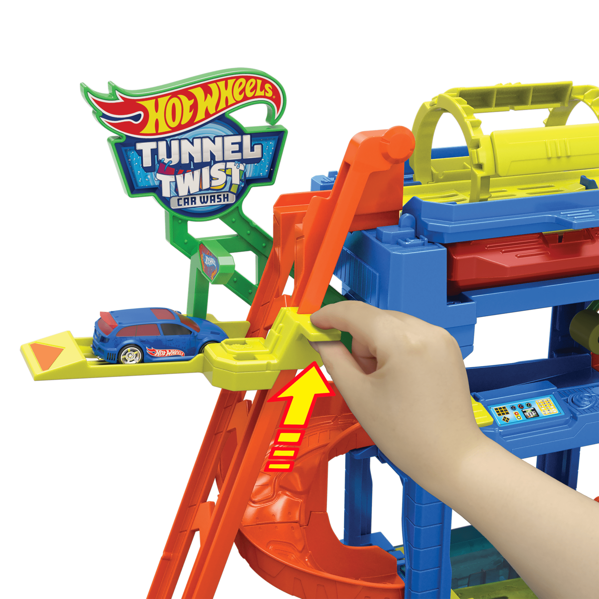Hot Wheels® Wasstraat met Draaiende Tunnel | Mattel