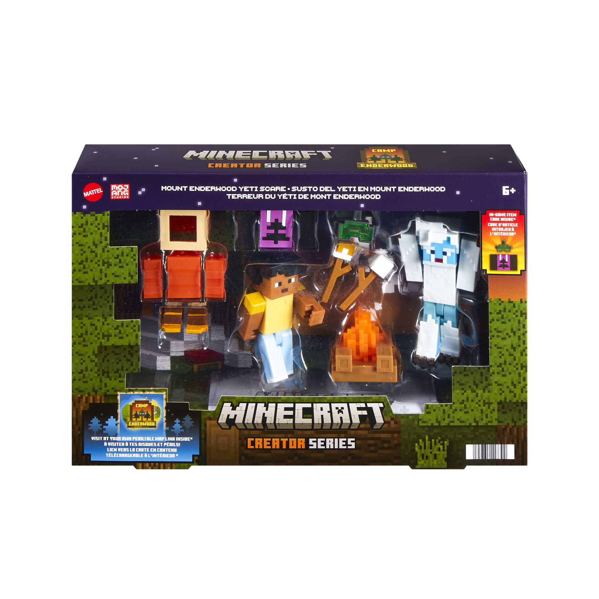 Minecraft Creator Series Mount Enderwood Yeti Scare Story Pack Figures ...