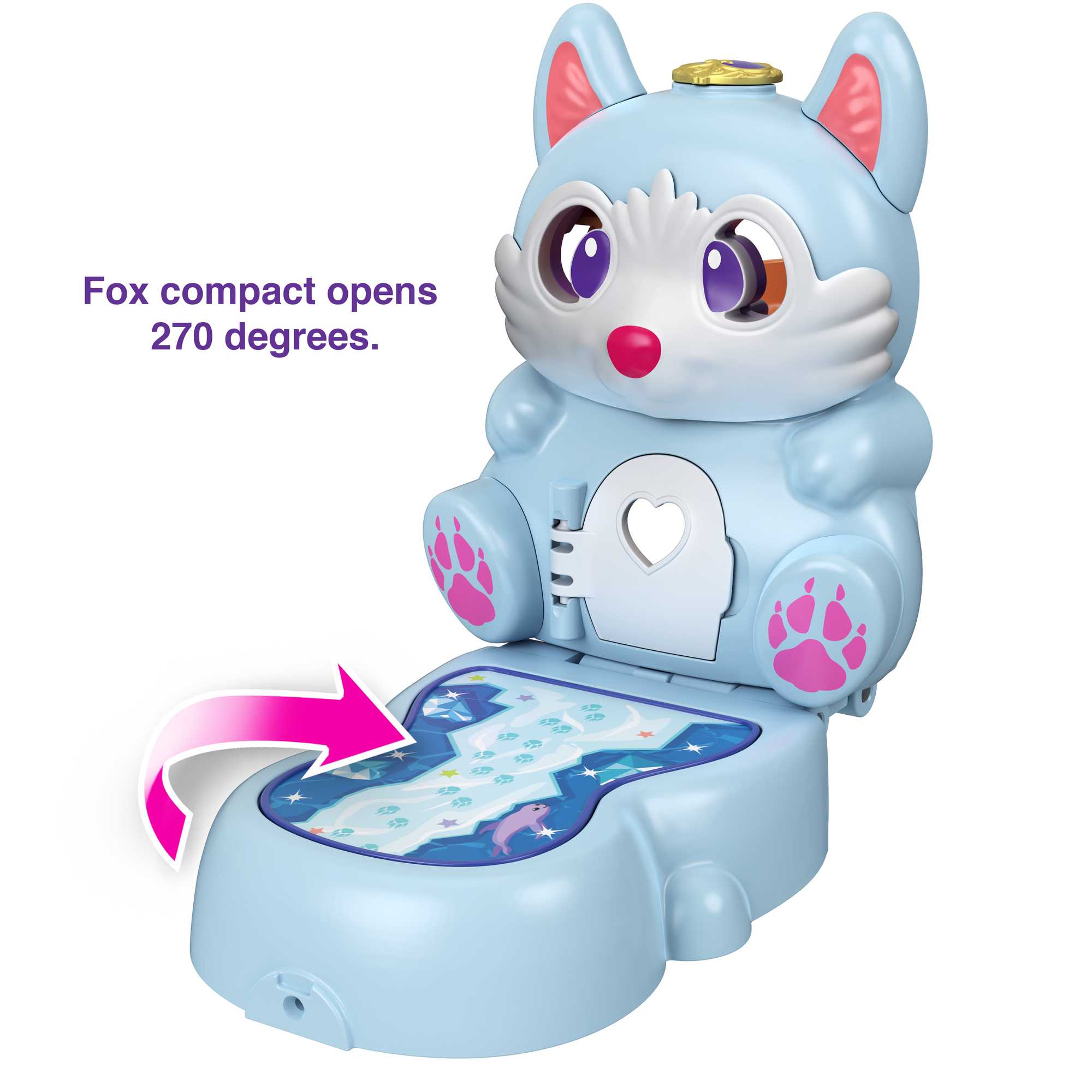 Polly Pocket Flip & Find Fox Compact | GTM57 | MATTEL