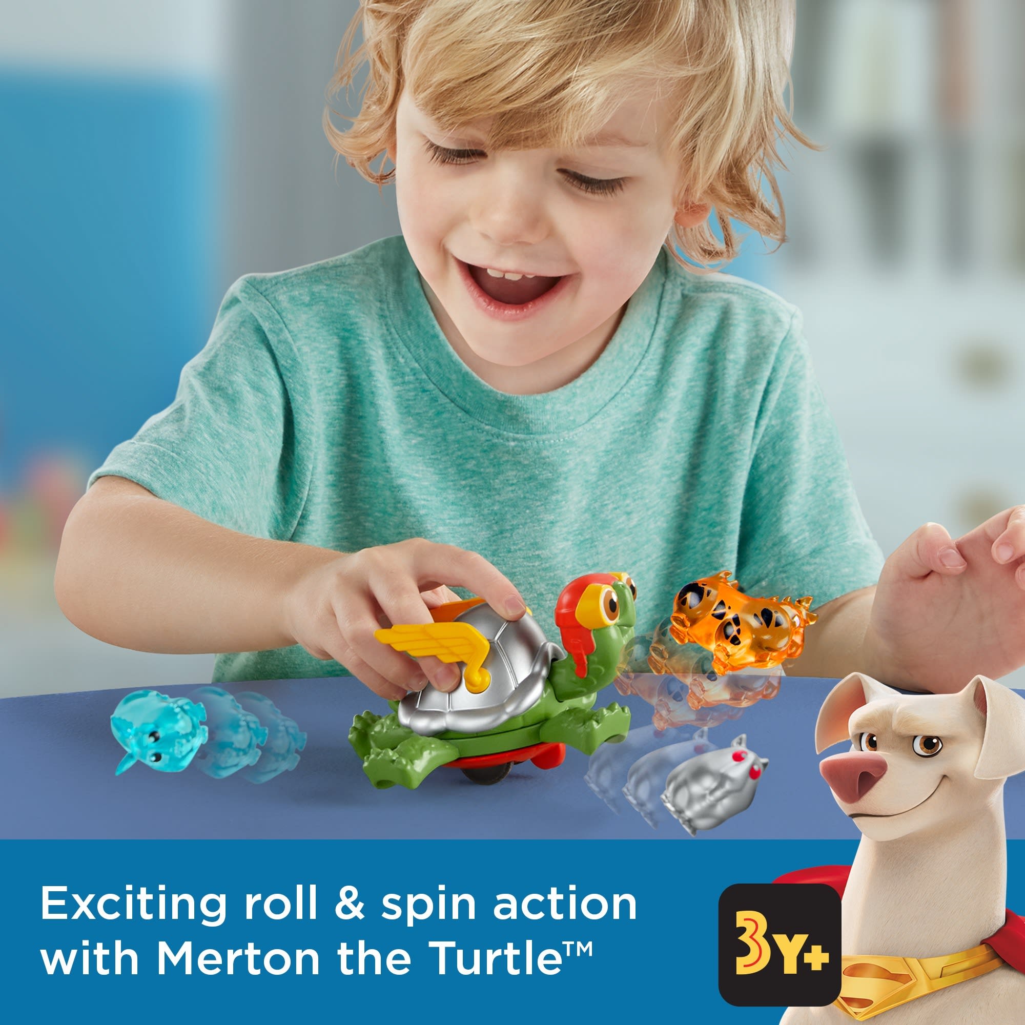 DC League of Super-Pets Power Spin Merton | MATTEL
