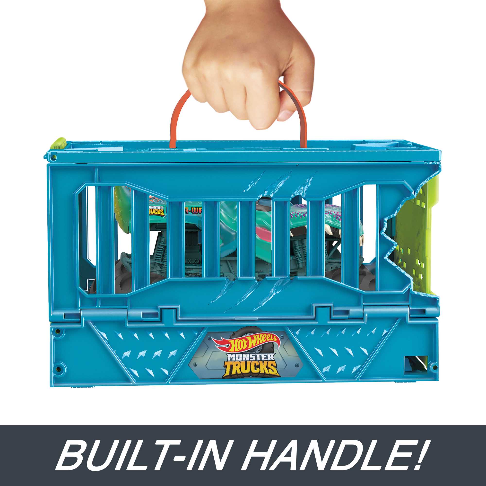 Hot Wheels Monster Trucks Mega-Wrex Crash Cage Playset | MATTEL