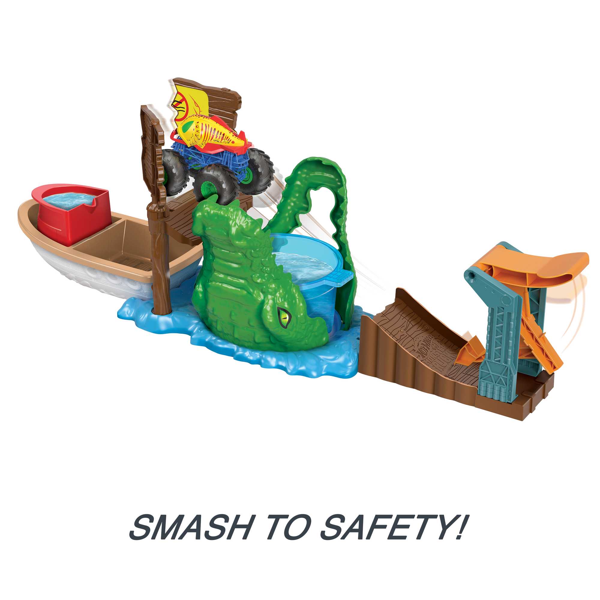 Hot Wheels Monster Trucks Swamp Chomp Playset | MATTEL