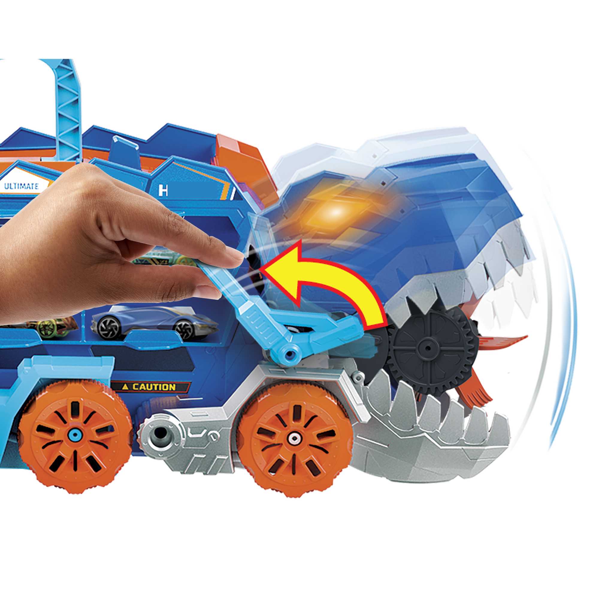 Hot Wheels T-Rex Mega Transporter Zestaw I HNG50 I MATTEL