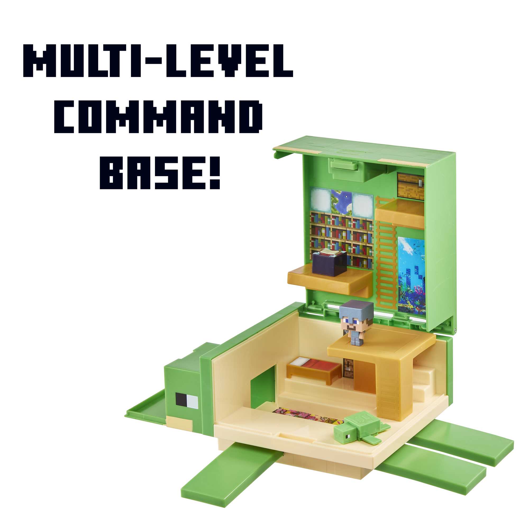 Minecraft Transforming Turtle Hideout Playset | HDW14 | MATTEL