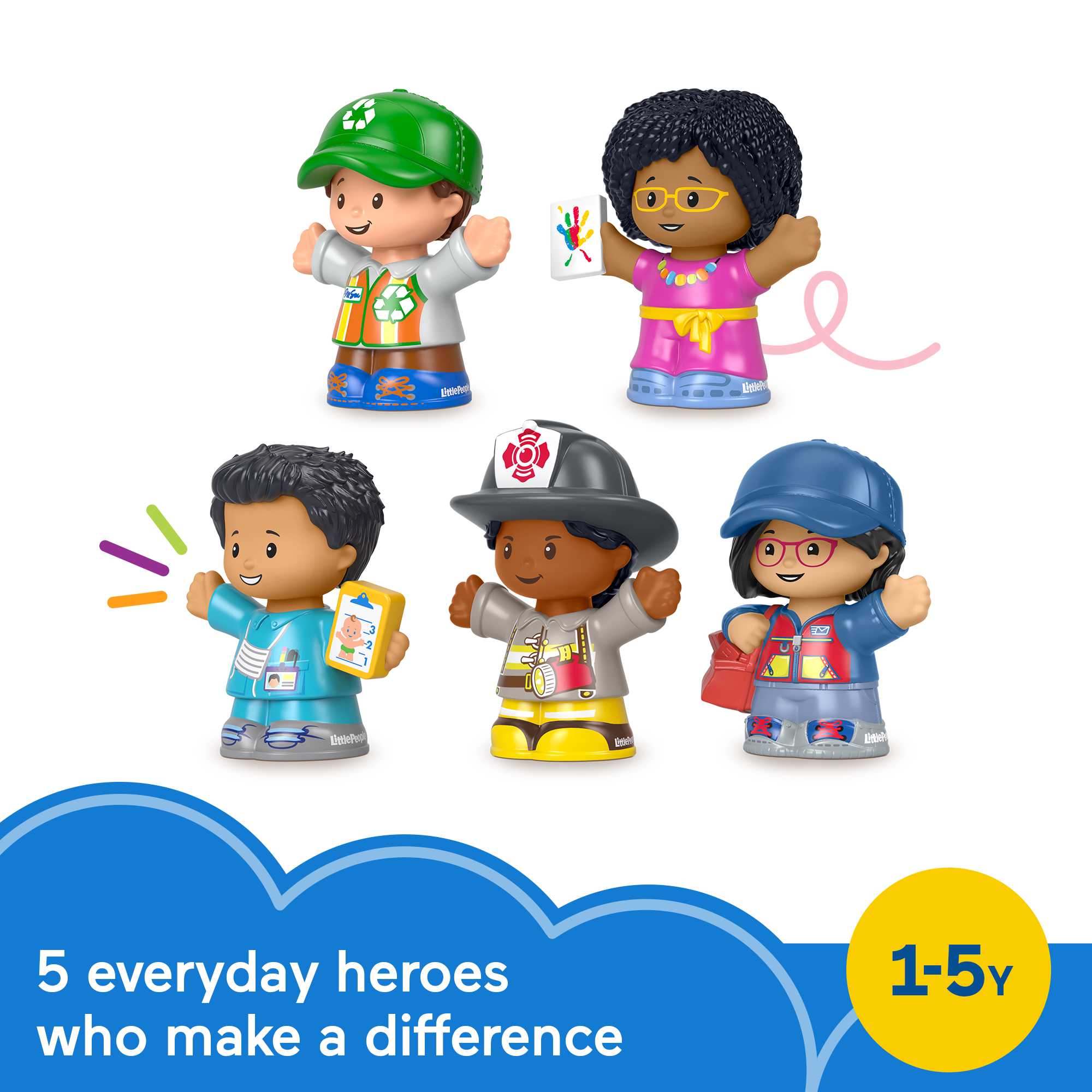 Fisher-Price Little People Community Heroes | HGR31 | MATTEL GB