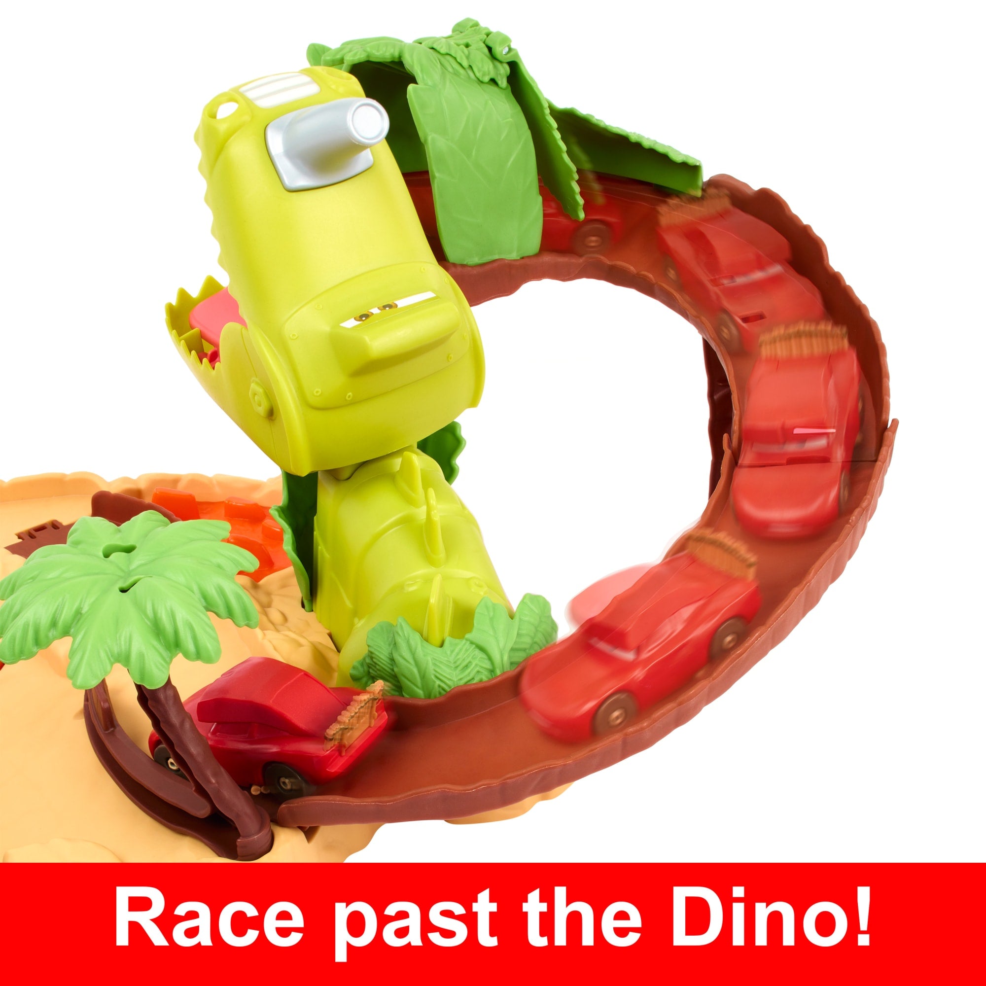 Disney And Pixar Cars On The Road Dino Playground Playset | HMD74 | MATTEL